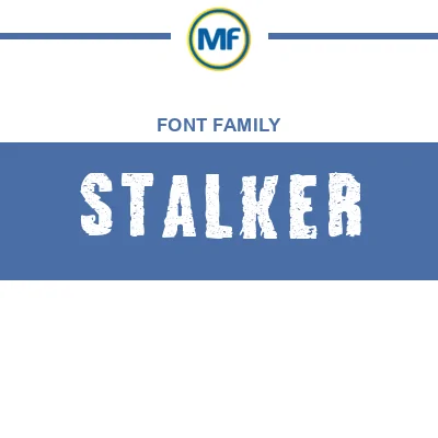Stalker Font Family: Download Free | MaisFontes