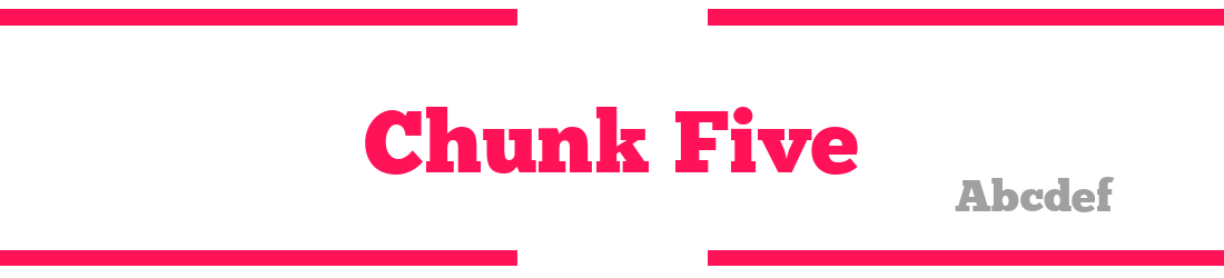ChunkFive Font: Free Download | MaisFontes