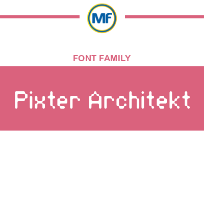 Pixter Architekt Font Family: Free Download | MaisFontes