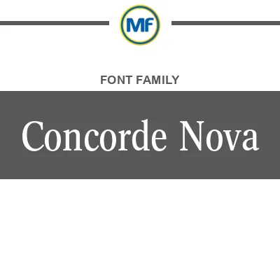 Concorde Nova Font Family: Download Free | MaisFontes