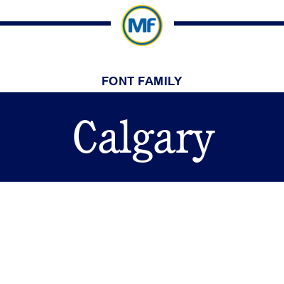 Download Calgary Fonts | MaisFontes