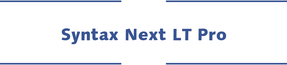 Syntax Next LT Pro Regular: Free Font Download | MaisFontes