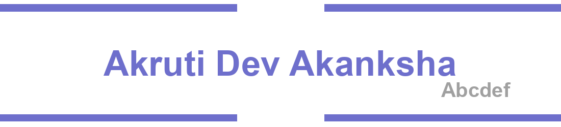 Akruti Dev Akanksha Bold Italic Font: Free Download | MaisFontes