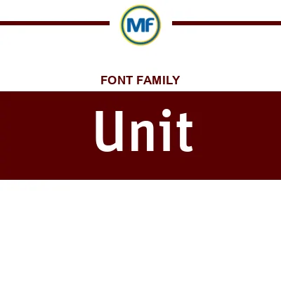 Download Unit Fonts | MaisFontes