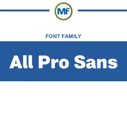 All Pro Sans Heavy Font: Free Download | MaisFontes