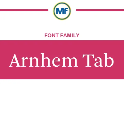 Download Arnhem Tab Fonts | MaisFontes