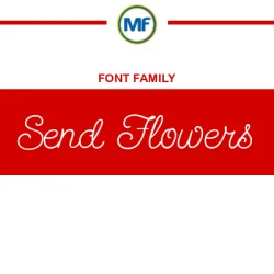 Send Flowers: Free Font Download | MaisFontes