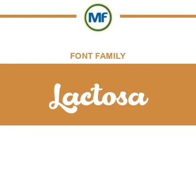 Lactosa Font Family: Free Download | MaisFontes