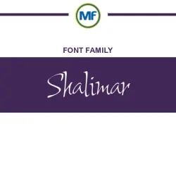 Shalimar Regular: Free Font Download | MaisFontes