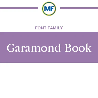 Garamond Book Font Family: Download Free | MaisFontes