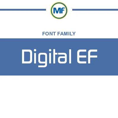 Digital EF Font Family: Download Free | MaisFontes