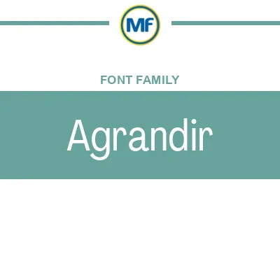 Download Agrandir Fonts | MaisFontes