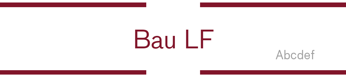 Bau LF Bold: Download Free Font | MaisFontes