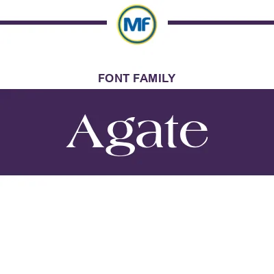 Agate Font Family: Free Download | MaisFontes