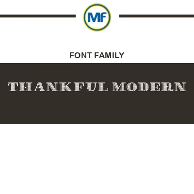Thankful Modern Font Family: Free Download | MaisFontes