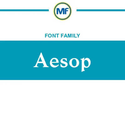 Aesop Font Family: Free Download | MaisFontes