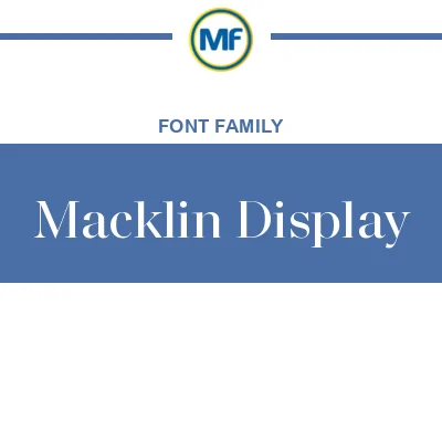 Download Macklin Display Fonts | MaisFontes