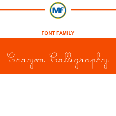 Download Crayon Calligraphy Fonts | MaisFontes