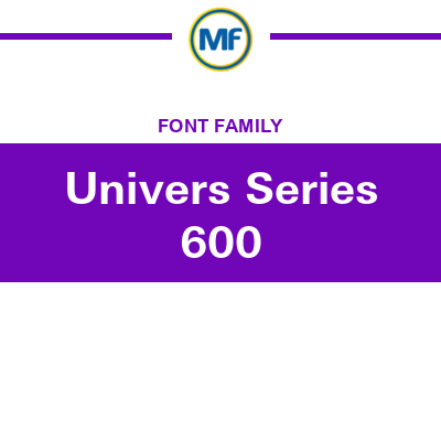 Linotype Univers Series 600 Font Family: Download Free | MaisFontes