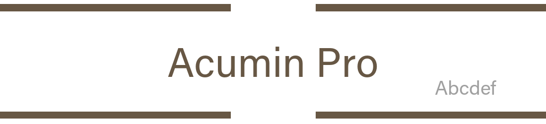 Acumin Pro Font: Free Download | MaisFontes