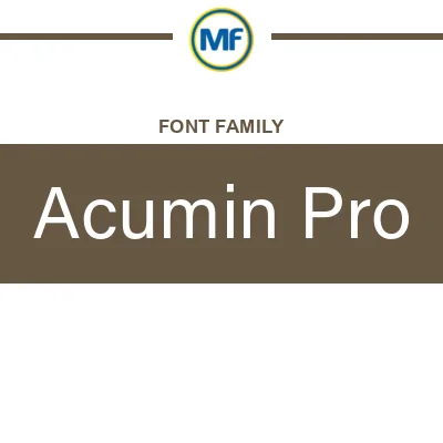 Download Acumin Pro Fonts | MaisFontes