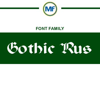 Download Gothic Rus Fonts | MaisFontes