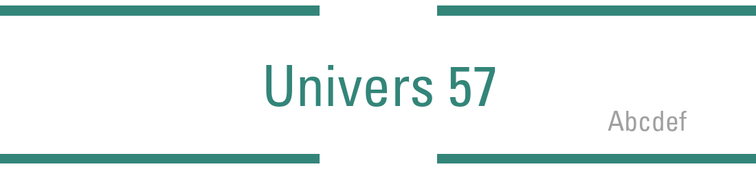 Univers 57 Condensed Font: Free Download | MaisFontes