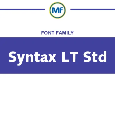Syntax LT Std Font Family: Free Download | MaisFontes