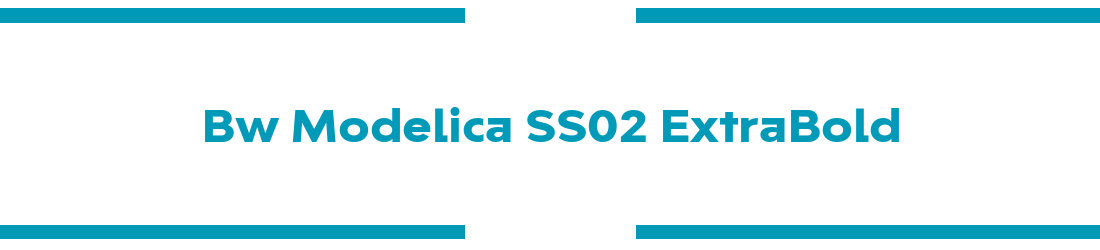 Download Bw Modelica SS02 ExtraBold Fonts | MaisFontes
