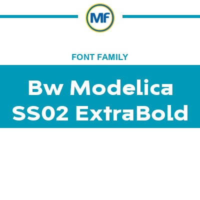 Download Bw Modelica SS02 ExtraBold Fonts | MaisFontes