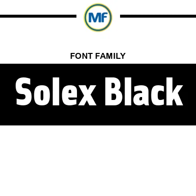 Solex Black Font Family: Download Free | MaisFontes