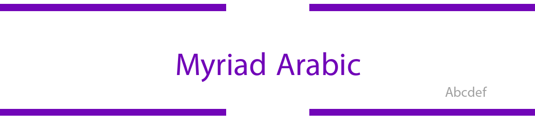 Myriad Arabic: Download Free Font | MaisFontes