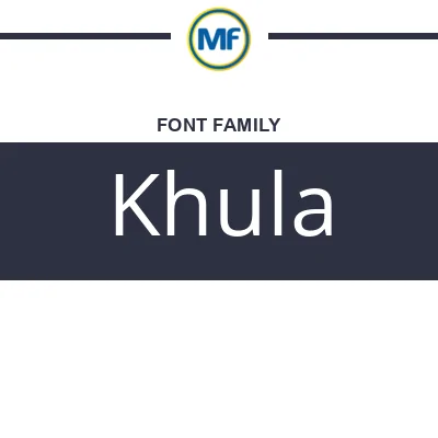 Download Khula Fonts (Google Fonts) | MaisFontes