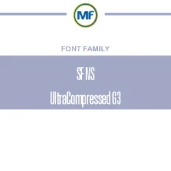 SF NS UltraCompressed SemiBold G3: Free Font Download | MaisFontes