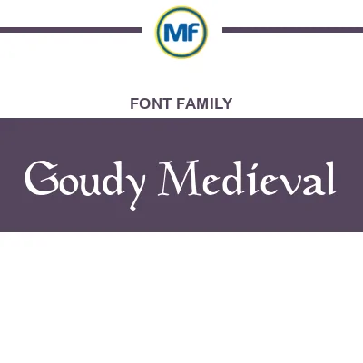 Download Goudy Medieval Fonts | MaisFontes