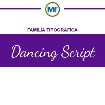 Descargar Fuentes Dancing Script (Google Fonts) | MaisFontes