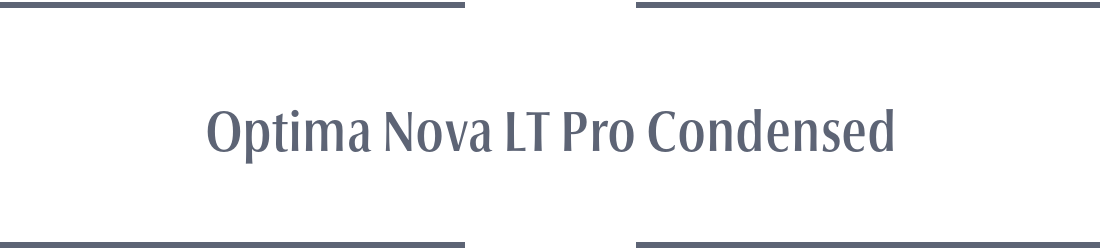Optima Nova LT Pro Condensed Bold: Baixar Fonte Grátis | MaisFontes