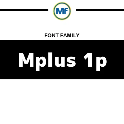 Mplus 1p Font Family: Download Free | MaisFontes