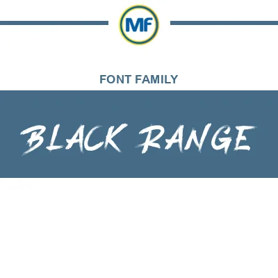 Download Black Range Fonts | MaisFontes