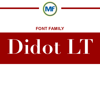 Linotype Didot LT Font Family: Free Download | MaisFontes