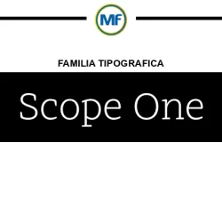 Scope One Regular: Descargar Fuente Gratis | MaisFontes