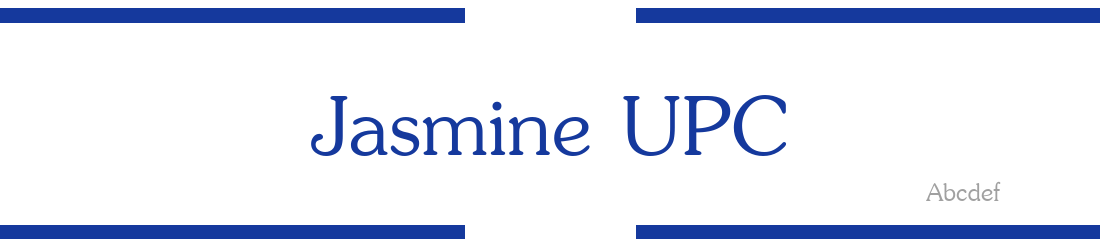 Jasmine UPC Bold: Download Free Font | MaisFontes