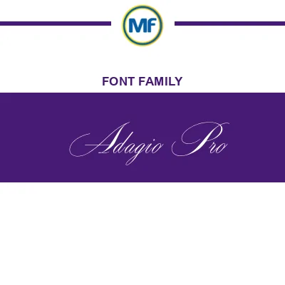 Adagio Pro Font Family: Download Free | MaisFontes