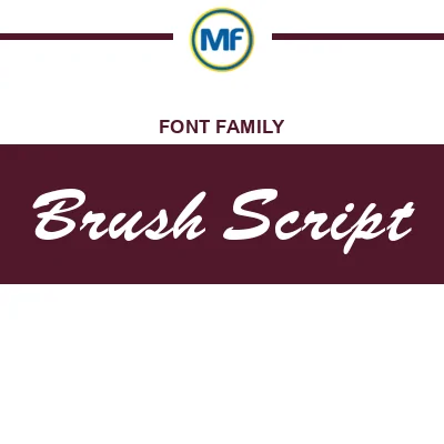 Download Brush Script Fonts | MaisFontes