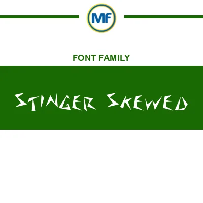 Stinger Skewed Font Family: Download Free | MaisFontes