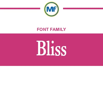 Bliss Font Family: Free Download | MaisFontes