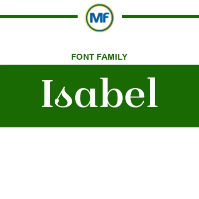 Isabel Font Family: Free Download | MaisFontes