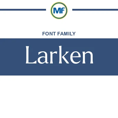 Download Larken Fonts | MaisFontes