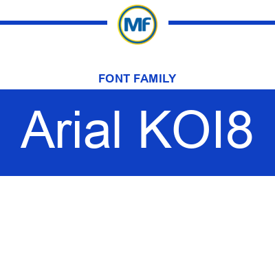 Download Arial KOI8 Fonts | MaisFontes