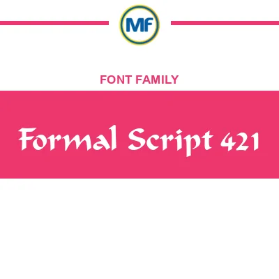 Download Formal Script 421 Fonts | MaisFontes